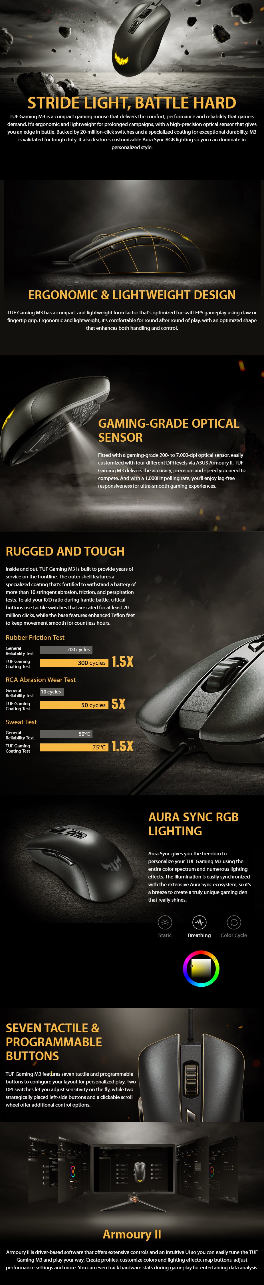 ASUS TUF M3 RGB Gaming Mouse | BPC Technology