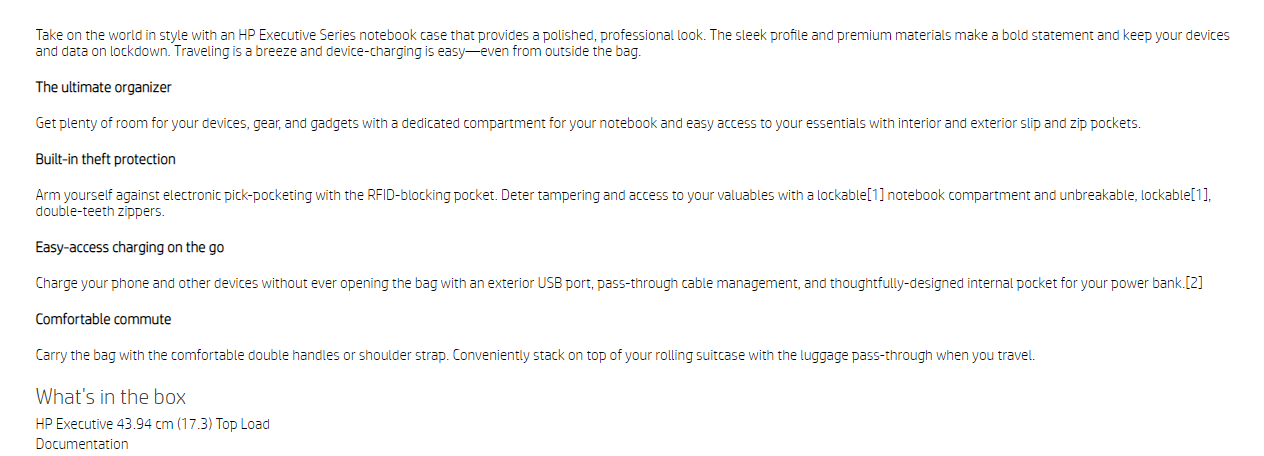 HP Executive 17.3 Top Load | BPC Technology